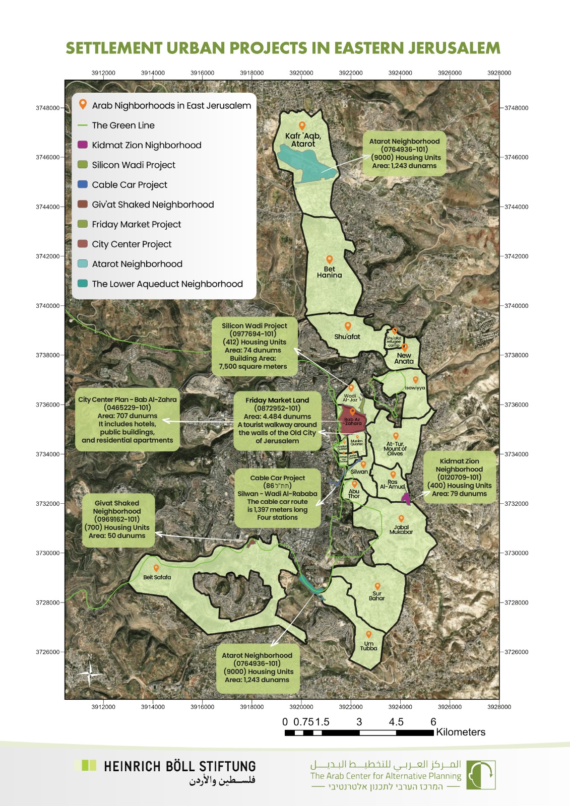 InterActive Map (GIS) Containing East Jerusalem Neighborhoods Data and ...
